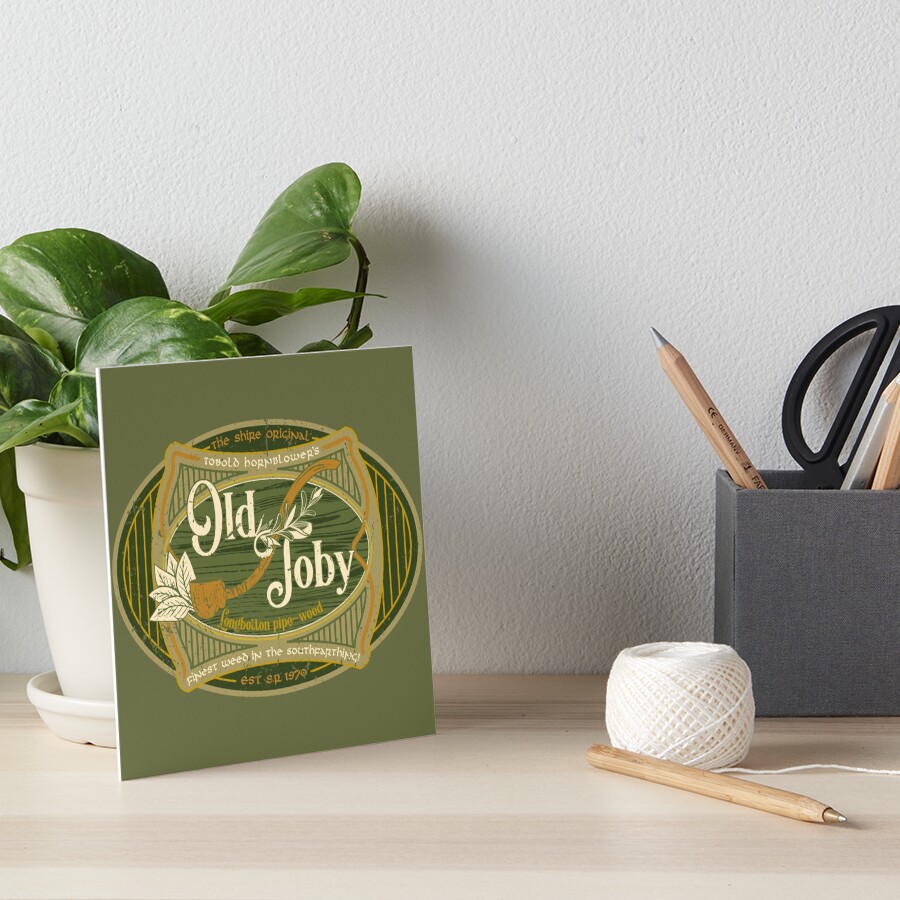 "Old Toby's Pipe-weed - Lord of the Rings" Art Board Print for Sale by ...