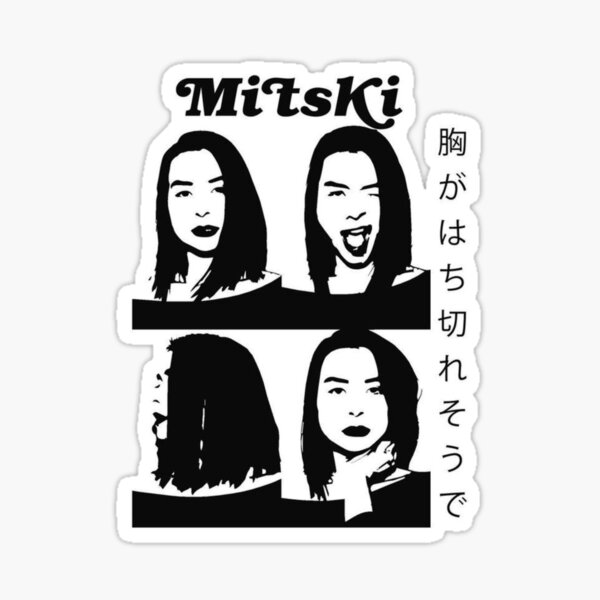 "mitski" Sticker for Sale by moonybat | Redbubble