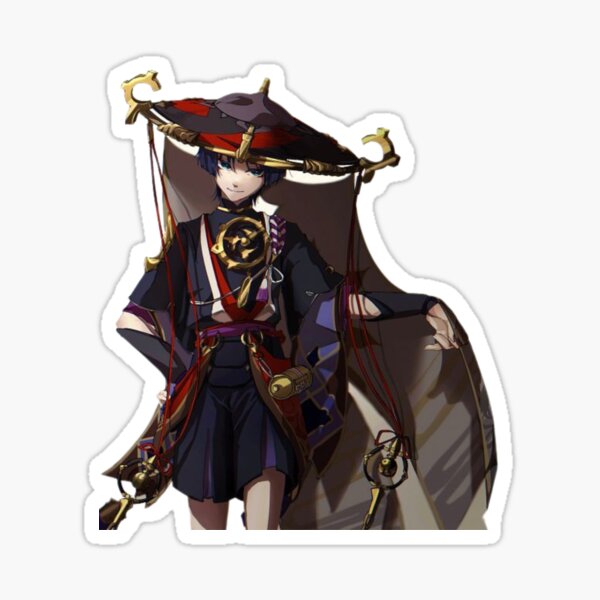 "Scaramouche - Genshin Impact" Sticker for Sale by Helynord | Redbubble