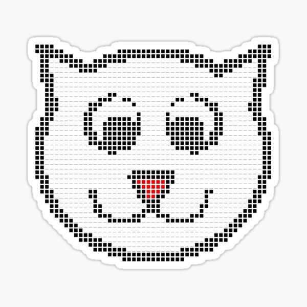 "Cat Lover Pixel Art" Sticker for Sale by Pixel4Art | Redbubble