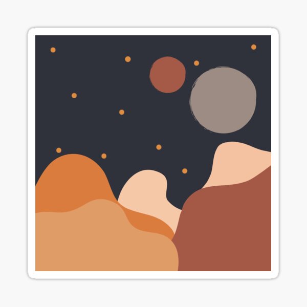 "Ruidis & Sand Dunes" Sticker for Sale by ArtInKind | Redbubble