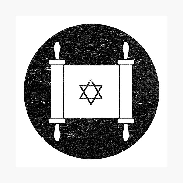 Lámina fotográfica «Rollo de Sefer Torah, símbolo nacional y cultural ...