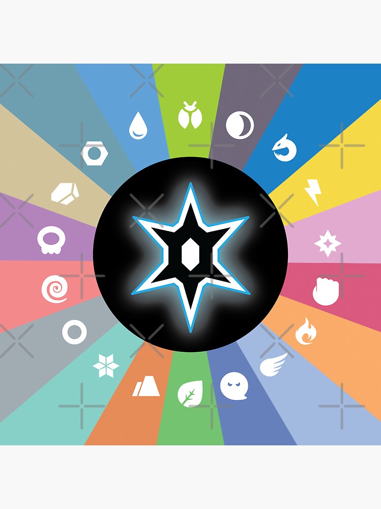 "Terastallization Symbols" Sticker for Sale by Biochao | Redbubble