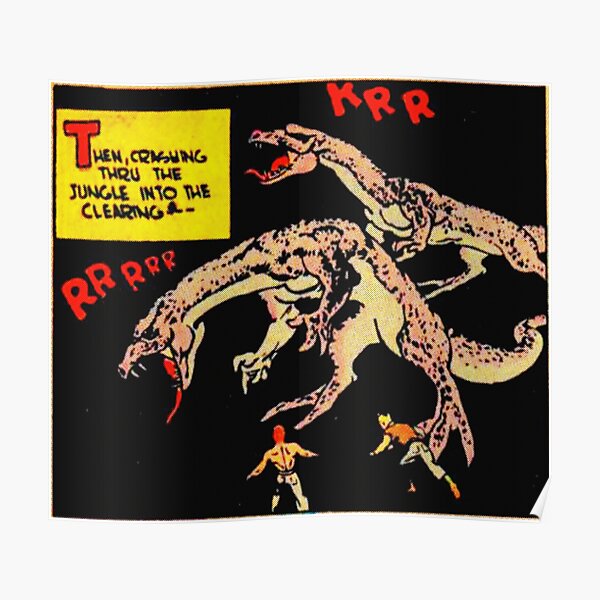 "Dino Armageddon | Man-eating lizards | comics aesthetic " Poster for ...