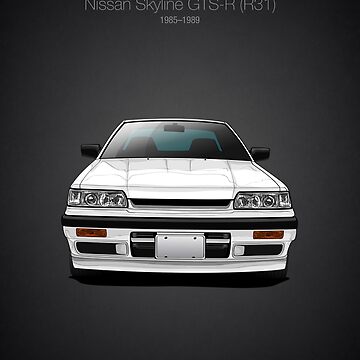"Nissan Skyline GTS-R (R31)" Poster for Sale by m-arts | Redbubble