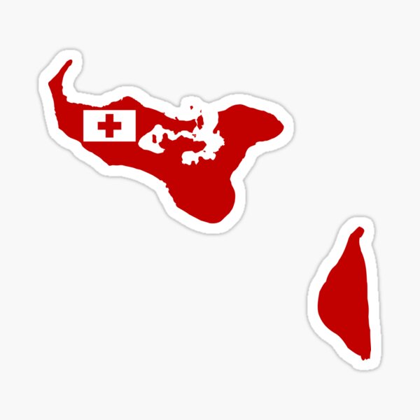 "Flag map of Tonga" Sticker for Sale by mo91 | Redbubble