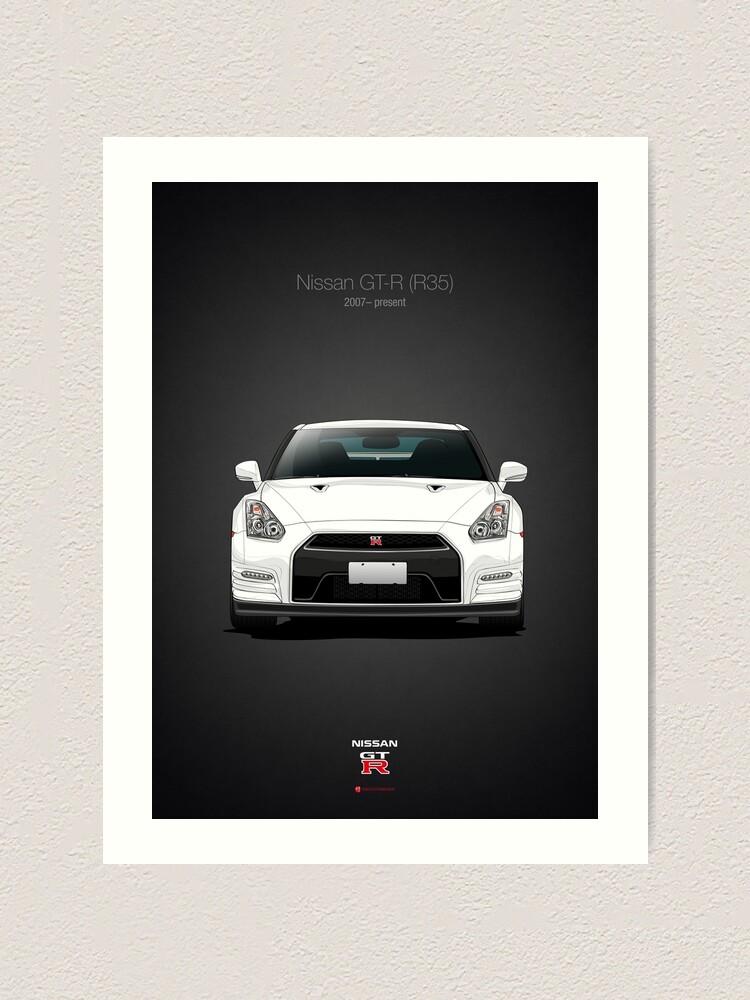 "Nissan GT-R (R35)" Art Print for Sale by m-arts | Redbubble
