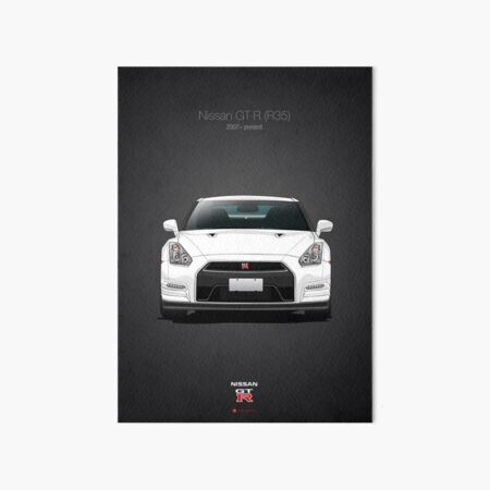 "Nissan GT-R (R35)" Art Board Print by m-arts | Redbubble