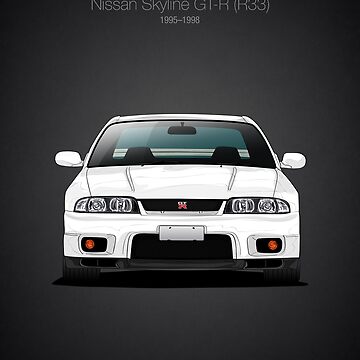 "Nissan Skyline GT-R (R33)" Art Board Print for Sale by m-arts | Redbubble