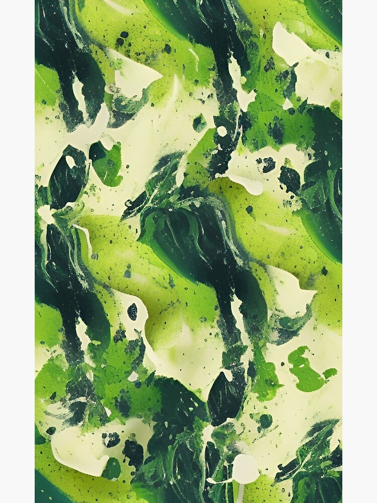 "Abstract Green Spill " Sticker for Sale by abidance | Redbubble