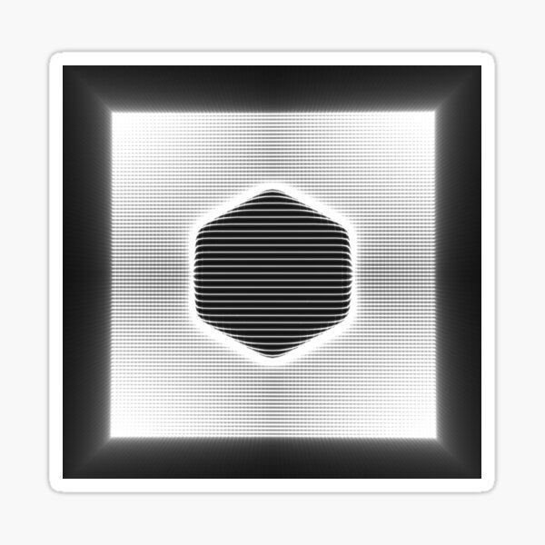 "Negative Space" Sticker for Sale by Mostlyclumsy | Redbubble