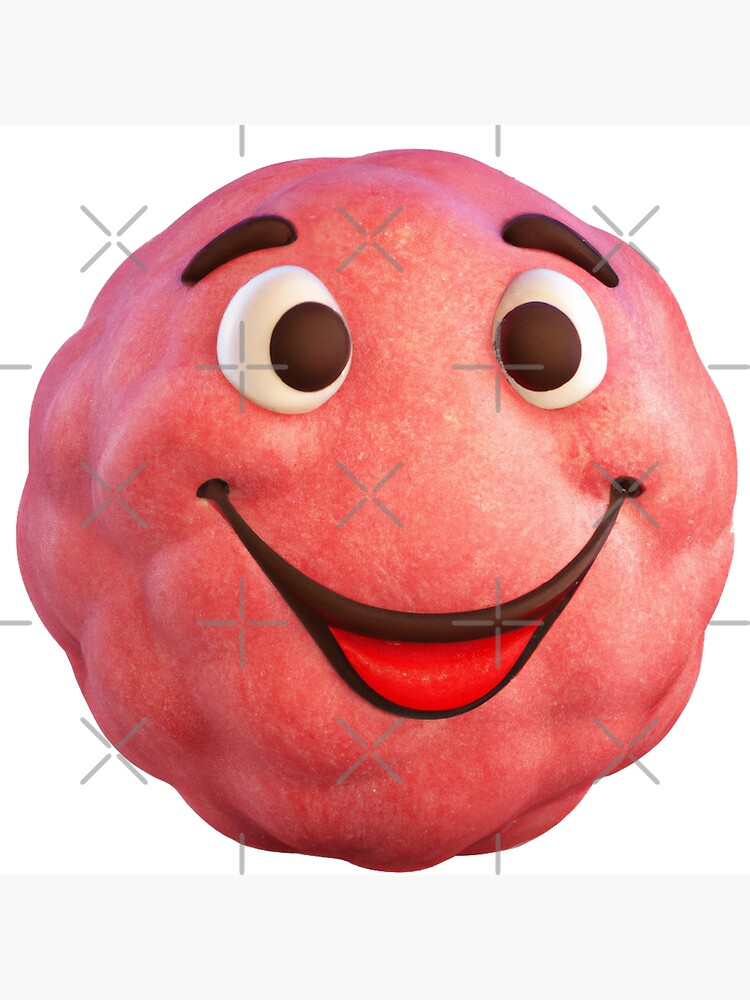 "Weird Smiling Meatball " Poster for Sale by winterswinner | Redbubble