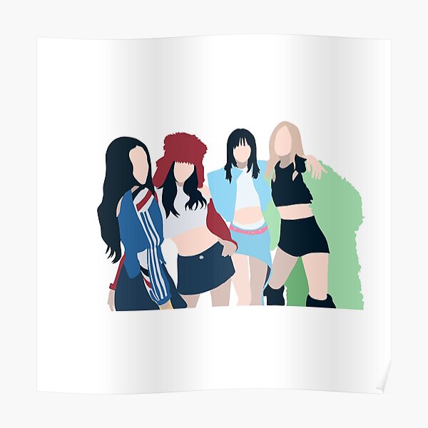 "BLACKPINK Shut Down Digital Illustration" Poster for Sale by Jewelsm13 ...