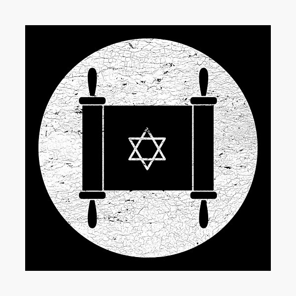 Lámina fotográfica «Rollo de Sefer Torah, símbolo nacional y cultural ...