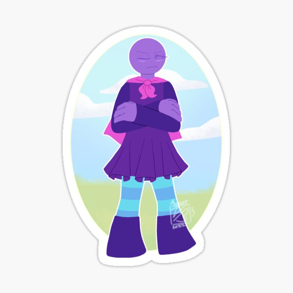 "Purple as Miriam!" Sticker for Sale by StarSailor- | Redbubble