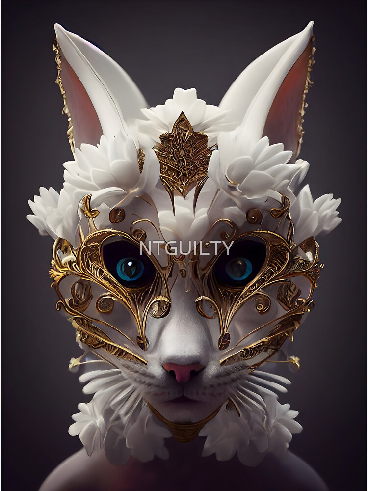 "Cat Face Art" Sticker for Sale by NTGUILTY | Redbubble