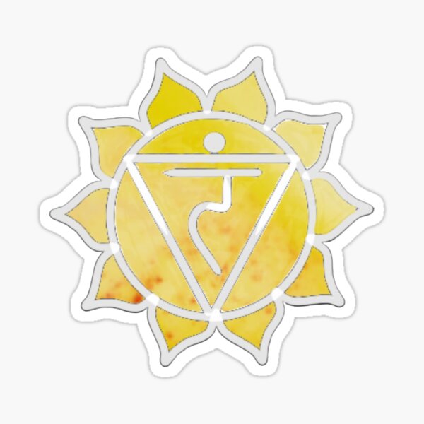 "Solar Plexus Chakra" Sticker for Sale by merchByHubz | Redbubble