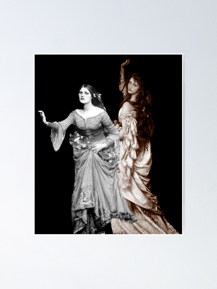 "Ophelia Pre-Raphaelite Romantic Historical Painting Dark Academia ...