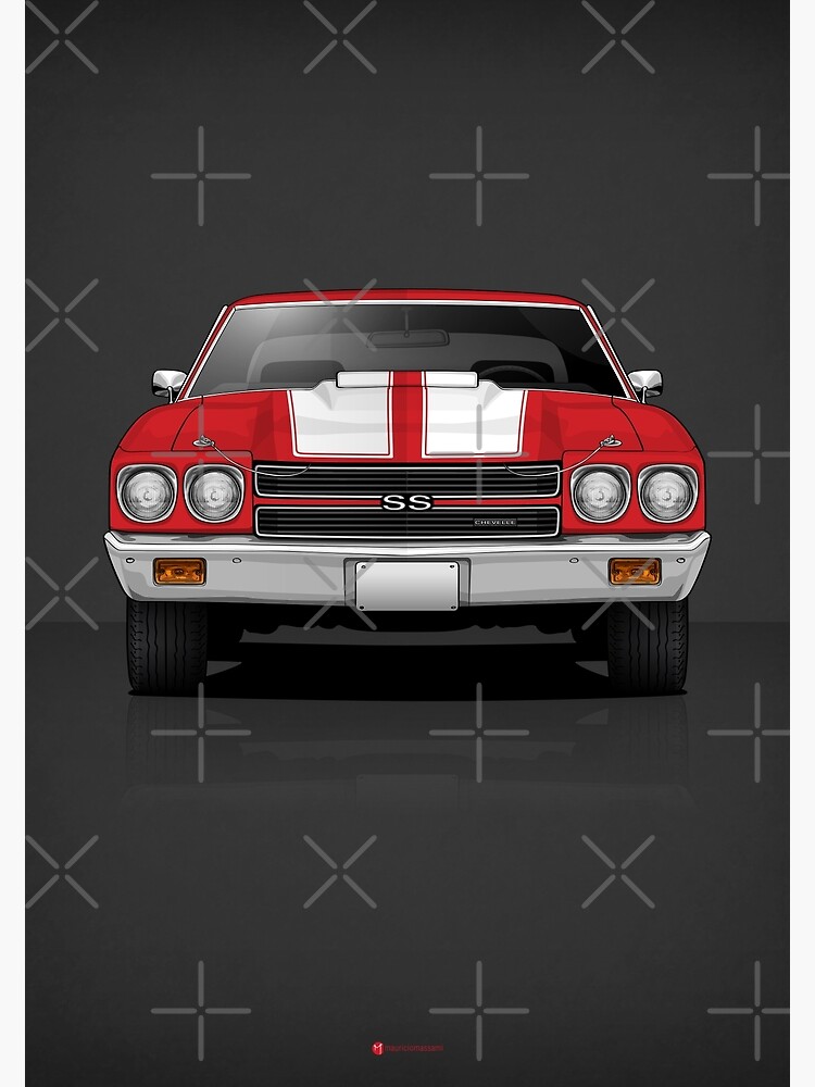 "1970 Chevrolet Chevelle SS 454" Framed Art Print for Sale by m-arts ...