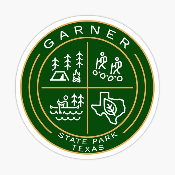 "Garner State Park Texas Heraldic Logo" Sticker for Sale by VanyaKar ...