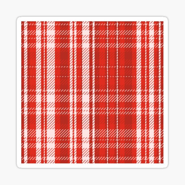 "Classic Red Plaid" Sticker for Sale by MoonMonthStudio | Redbubble