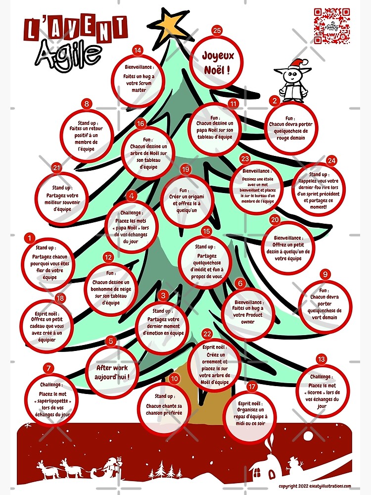 "Agile Advent Calendar" Poster by ALAIN MERVILLE | Redbubble