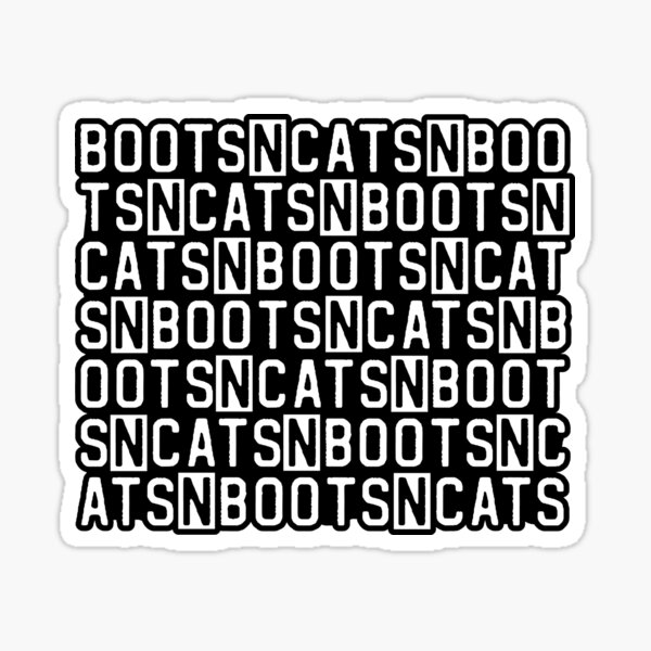 Pegatina «Boots n cats: ¡Dilo rápido y listo! eres un beatboxer (letras ...
