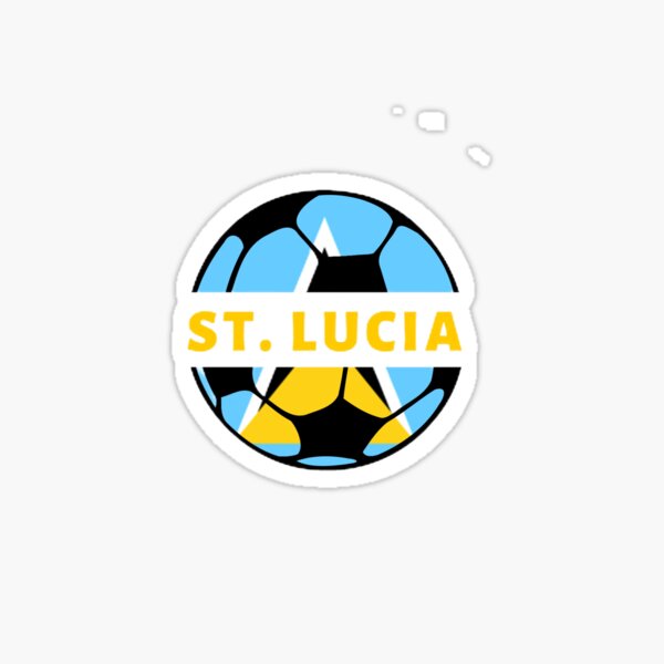 "St. Lucia Football " Sticker for Sale by Footballunite | Redbubble
