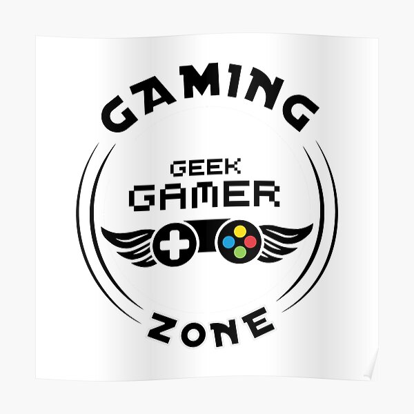 "Gaming Zone Game Over Nerd / Geek Design" Poster for Sale by ...
