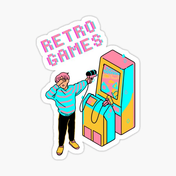 "Retro game boy " Sticker for Sale by AWELLY | Redbubble