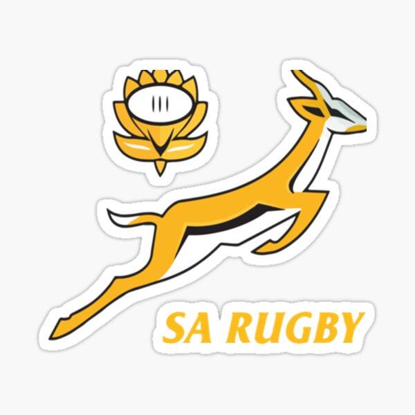 "SPRINGBOK-RUGBY-SOUTH-AFRICA" Sticker for Sale by vhmwpl | Redbubble