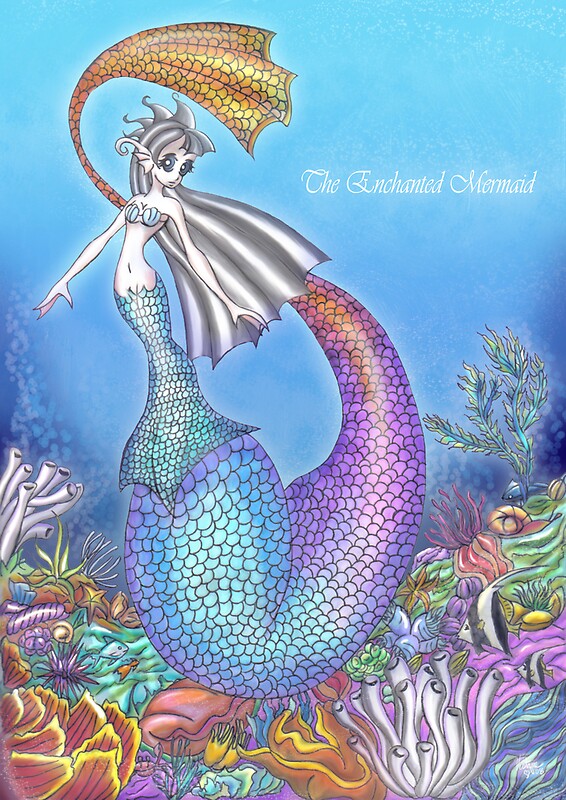 "The Enchanted Mermaid" by Vestque | Redbubble