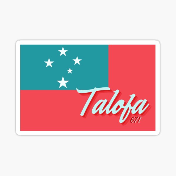"Samoa flag" Sticker for Sale by PolyMicroMela | Redbubble