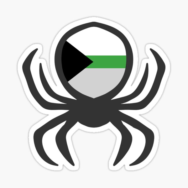 "Demiromantic Spider" Sticker for Sale by 2DDesigns | Redbubble