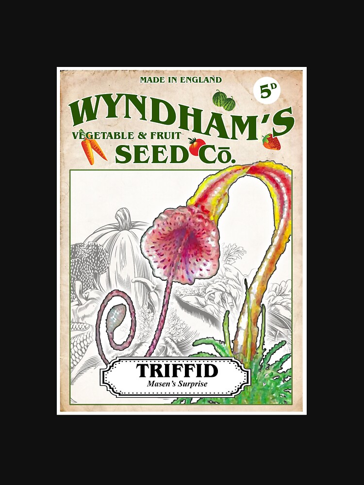 "Wyndham’s Triffid Seeds : Inspired by The Day of the Triffids" T-shirt ...
