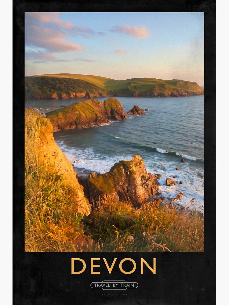 "Devon Railway Poster" Poster for Sale by andrewroland | Redbubble