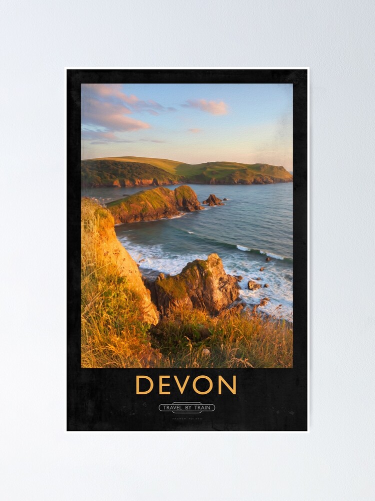"Devon Railway Poster" Poster for Sale by andrewroland | Redbubble