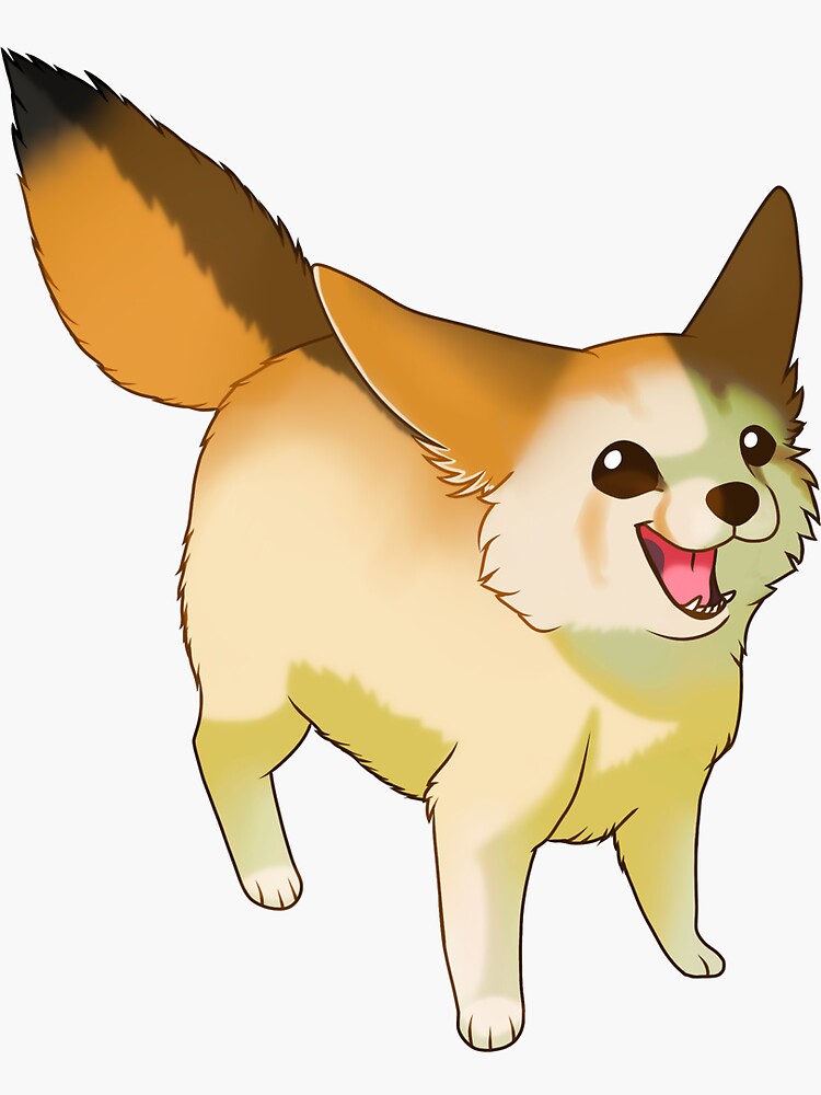 "Happy Fennec Fox" Sticker for Sale by FindingMindely | Redbubble