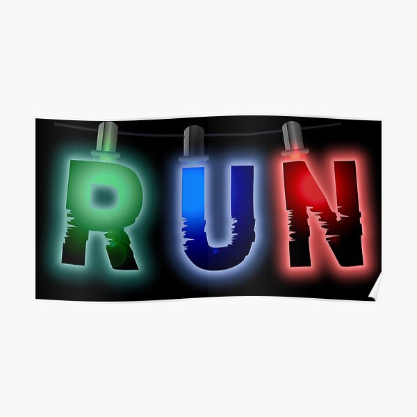 "stranger things run" Poster by clad63 | Redbubble