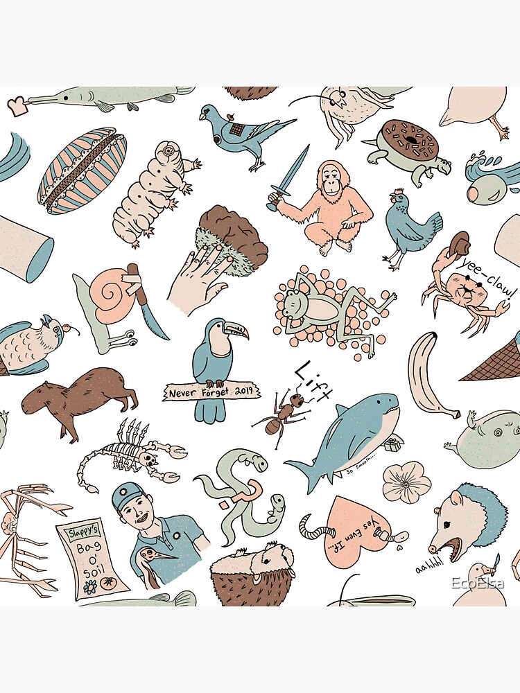 "Wild Green Memes Seamless Pattern - Ecological Memes Pattern - Cozy ...