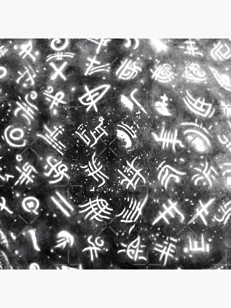 "Alien Arcane Aesthic AiArt Alien runes 3" Sticker for Sale by ...