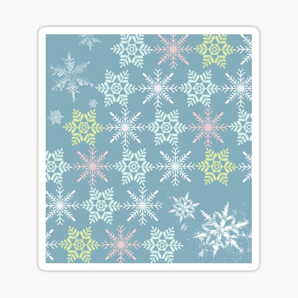 "Holiday season of snowflakes" Sticker for Sale by andraseo | Redbubble