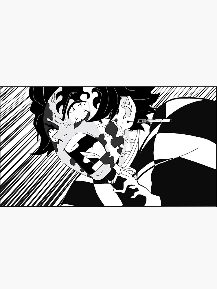 "Tanjiro Demon Slayer Mark " Sticker for Sale by SantiArts | Redbubble