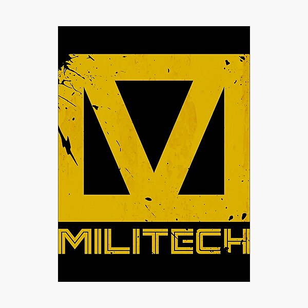 "Cyberpunk Militech Logo - Worn" Photographic Print for Sale by ...