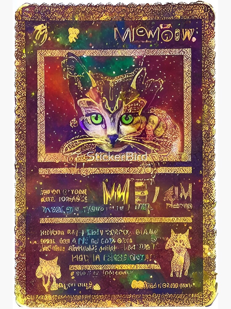 "Ancient Meow Sticker Design" Sticker for Sale by StickerBird | Redbubble