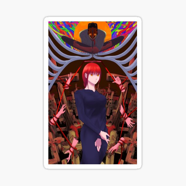 "Makima, Chainsaw Man" Sticker for Sale by ara-21 | Redbubble