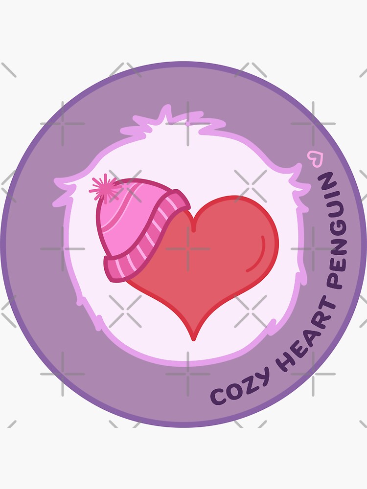 "Cozy Heart Caring Cousin Badge " Sticker for Sale by brittanykald ...