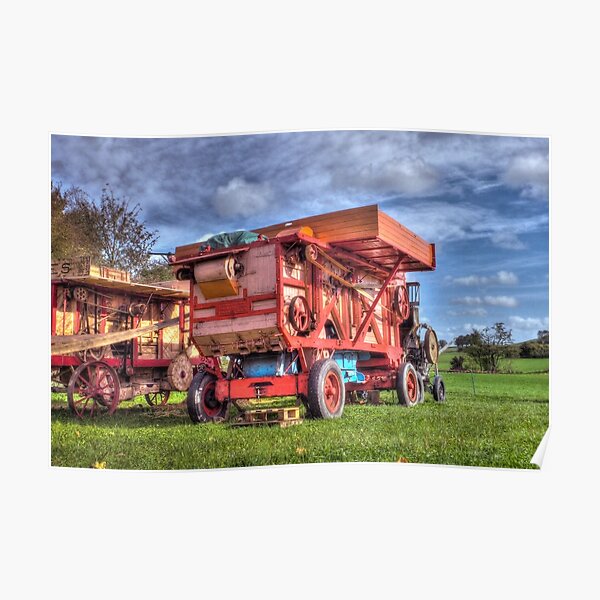 "Threshing Machine" Poster by Catchavista | Redbubble