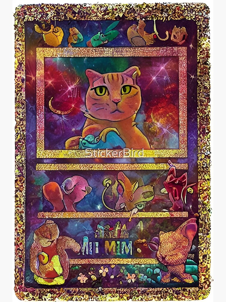 "Ancient Meow Sticker Design" Sticker for Sale by StickerBird | Redbubble