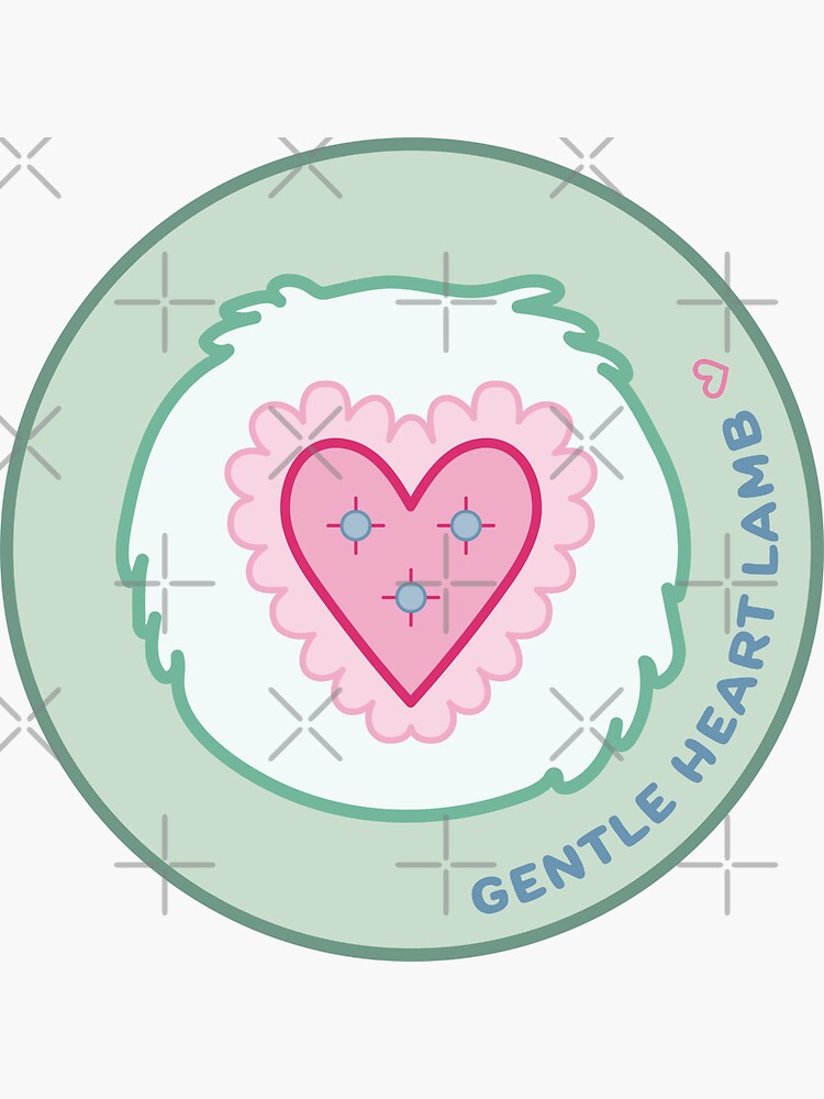 "Gentle Heart Caring Cousin Badge " Sticker for Sale by brittanykald ...